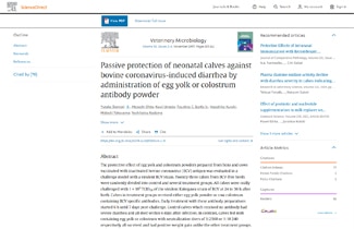 Coronavirus-challenge study comparing IgY against colostrum | EgCel
